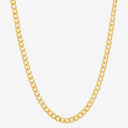 Click here for Mens 14K Gold 24 Inch Curb Chain Necklace  One Siz... prices