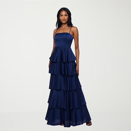 Click here for B. Smart Womens Juniors Sleeveless Satin A-Line Dr... prices