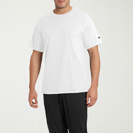 Click here for Champion Mens Cotton Jersey T-Shirt - BRIGHT WHI prices