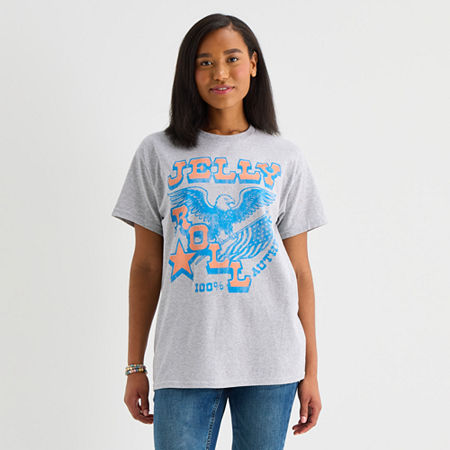 Click here for Jelly Roll Boyfriend Tee Womens Crew Neck Short Sl... prices