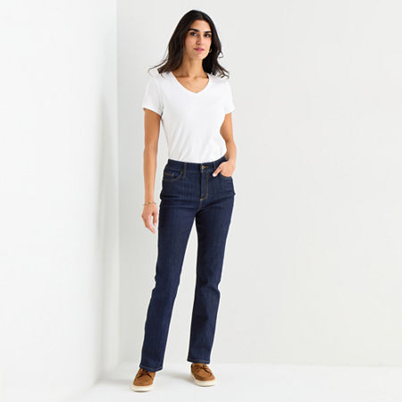 Click here for St. Johns Bay Womens Mid Rise Straight Leg Jean  2... prices