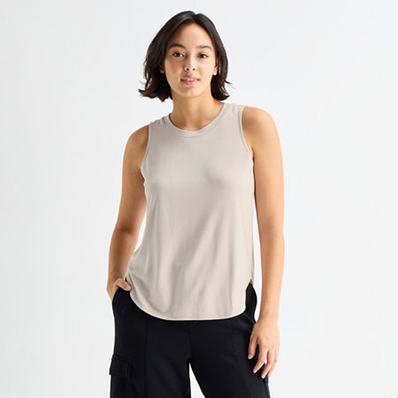 Click here for Stylus Womens Crew Neck Sleeveless Tank Top  Small... prices