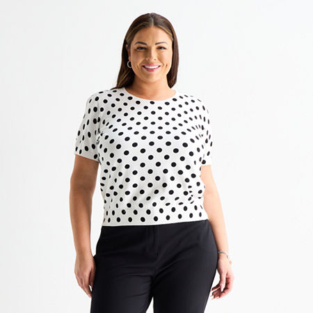 Click here for Liz Claiborne Plus Womens Crew Neck Short Sleeve D... prices