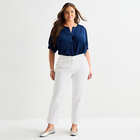 Click here for Liz Claiborne Womens Plus Ankle Mid Rise Ankle Pan... prices