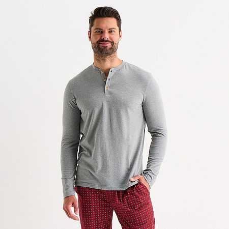 Click here for Stafford Mens Henley Neck Long Sleeve Pajama Top... prices