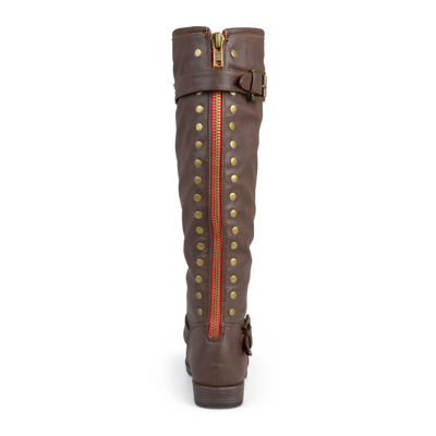 Journee Collection Spokane Studded Riding Boots-JCPenney