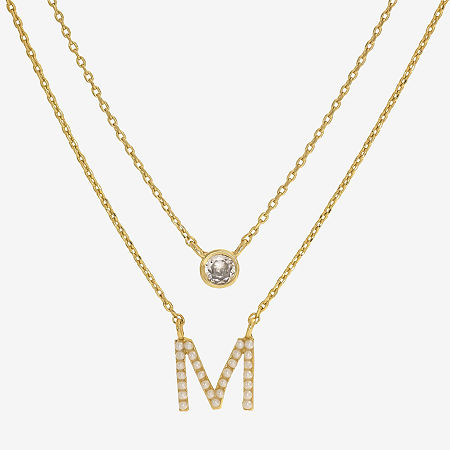 Click here for Sparkle Allure Initial Womens 16 Inch Strand Neckl... prices