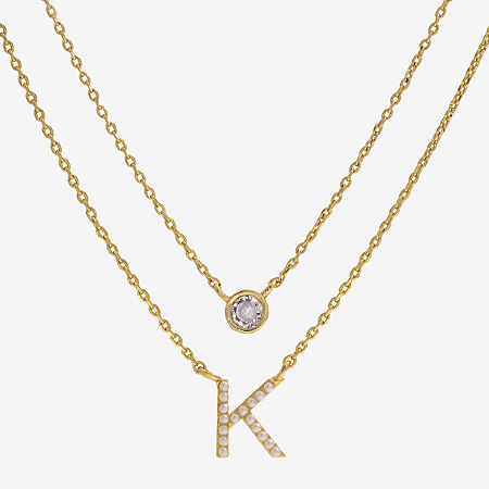 Click here for Sparkle Allure Initial Womens 16 Inch Strand Neckl... prices