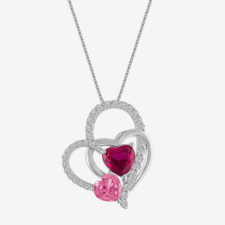 Click here for Lab-Created Ruby & Pink & White Sapphire Sterling... prices