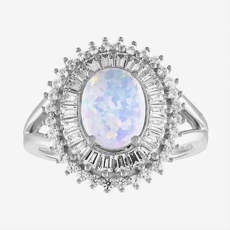 Click here for Womens Lab Created White Opal Sterling Silver Cock... prices