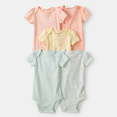 Click here for Carters Baby Girls Fruit Multipack Bodysuits  5-Pa... prices