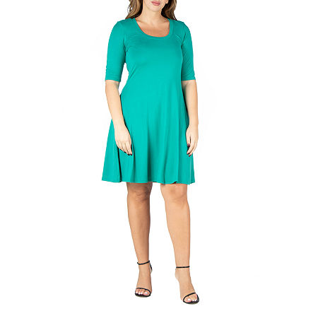 Click here for 24seven Comfort Apparel Womens Plus Short Sleeve A... prices