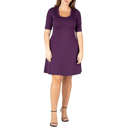 Click here for 24seven Comfort Apparel Womens Plus Short Sleeve A... prices