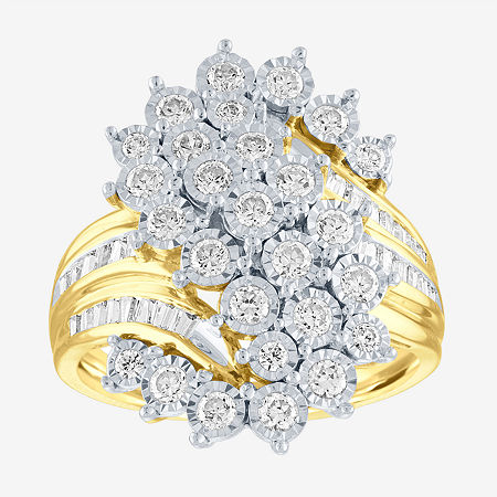 Click here for Womens 1 CT. T.W. Natural White Diamond 10K Gold C... prices