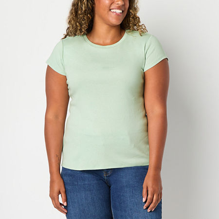 Click here for Liz Claiborne Womens Crew Neck Short Sleeve Tall T... prices