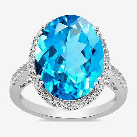 Click here for Womens Gemstone Sterling Silver Oval Cocktail Ring... prices