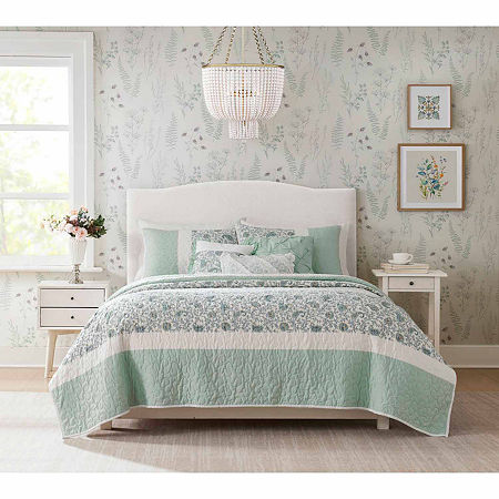 Madison Park Dawn 6-Pc. Quilt Set  King/California King - Aqua