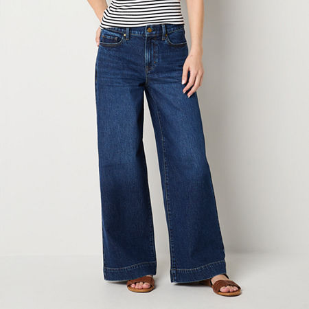 Click here for a.n.a Womens High Rise Wide Leg Jean  18  Blue prices