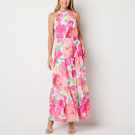 Click here for R & K Originals Womens Sleeveless Floral Maxi Dres... prices