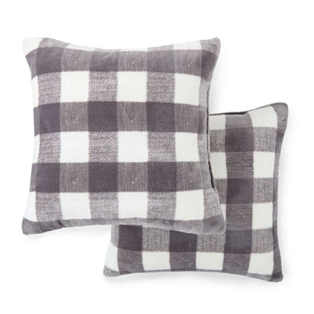 Click here for Home Expressions Velvet Plush 2-pack Square Throw... prices