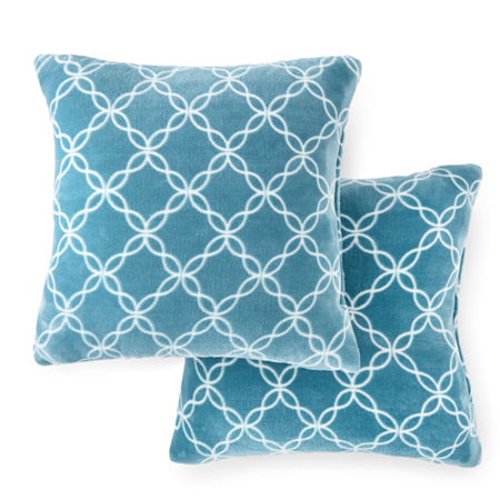 Click here for Home Expressions Velvet Plush 2-pack Square Throw... prices