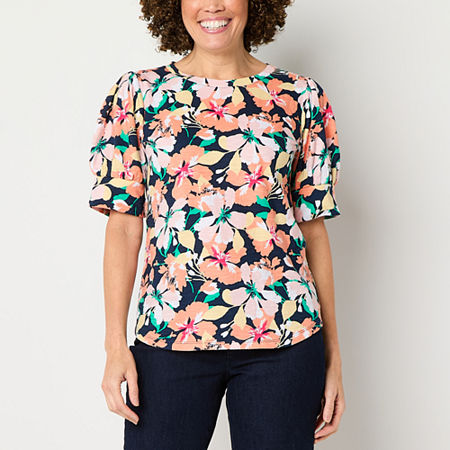 Click here for Liz Claiborne Womens Crew Neck Short Sleeve Blouse... prices