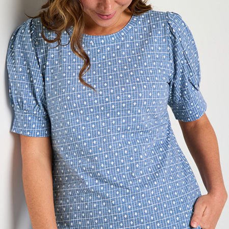 Click here for Liz Claiborne Womens Crew Neck Short Sleeve Blouse... prices