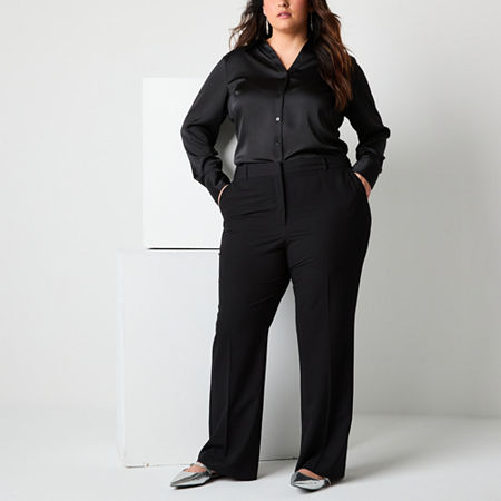 Click here for Worthington Plus Womens High-Rise Modern Trouser... prices