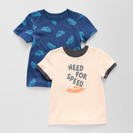 Click here for Okie Dokie Toddler & Little Boys Crew Neck Short S... prices