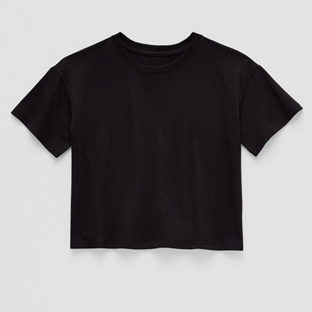Click here for Thereabouts Boxy Little & Big Kid Girls Crew Neck... prices