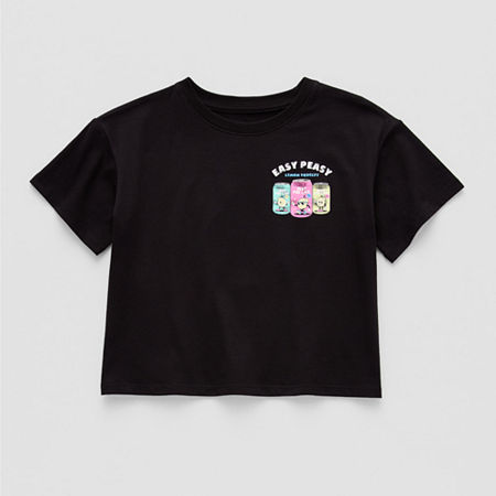 Click here for Thereabouts Boxy Little & Big Kid Girls Crew Neck... prices