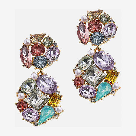 Click here for Bijoux Bar Gold Tone Womens Drop Earrings  One Siz... prices