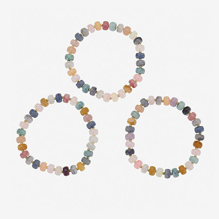 Click here for Bijoux Bar Womens 3-pc. Glass Bracelet Set  One Si... prices