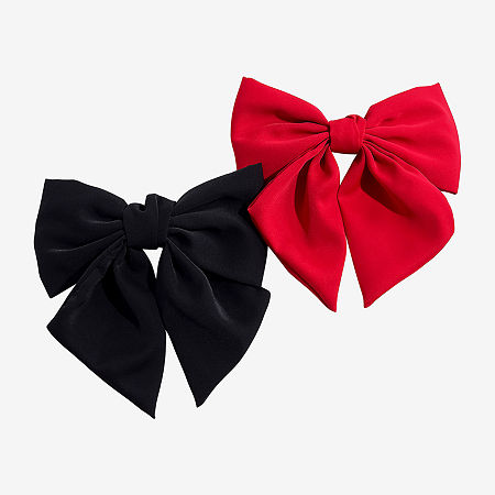 Click here for Bijoux Bar Red & Black 2-pc. Hair Bow  One Size  M... prices