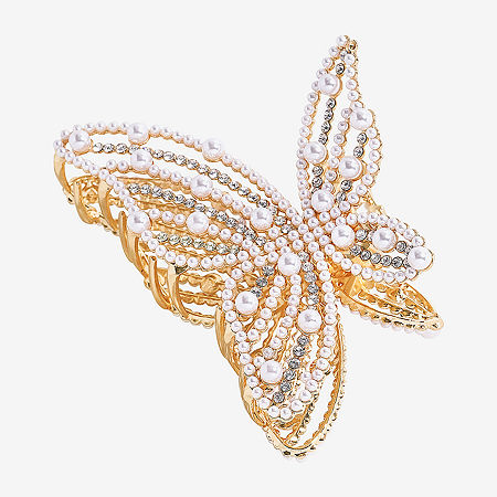 Click here for Bijoux Bar Gold Tone Butterfly Hair Clip  One Size... prices