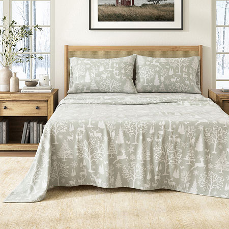 Click here for Linery Charming Winter Flannel Wrinkle Resistant S... prices