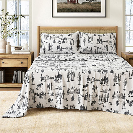 Click here for Linery Charming Winter Flannel Wrinkle Resistant S... prices