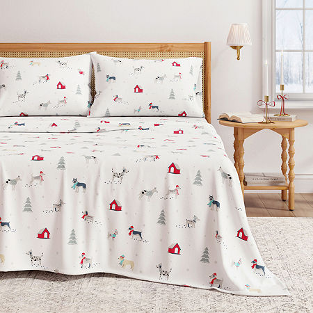 Click here for Linery Cotton Holiday Print Flannel Wrinkle Resist... prices