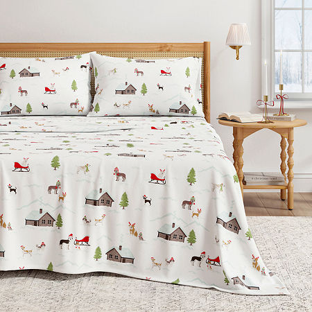 Click here for Linery Cotton Holiday Print Flannel Wrinkle Resist... prices