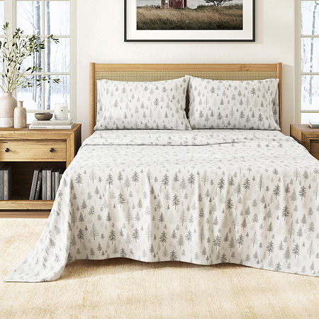 Click here for Linery Wild Lodge Flannel Sheet Set  One Size  Gra... prices