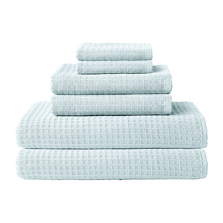 Click here for Uchino Waffle Twist 6-Pc. Bath Towel Set - Ocean prices
