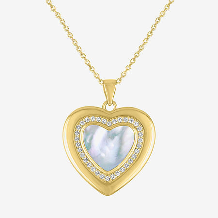 Click here for Womens White Mother Of Pearl Sterling Silver Heart... prices