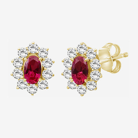 Click here for Womens Oval-cut Gemstone & 1/2 CT. T.W. Lab-Grown... prices