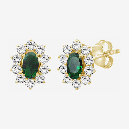 Click here for Womens Oval-cut Gemstone & 1/2 CT. T.W. Lab-Grown... prices