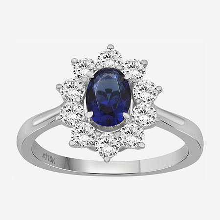 Click here for Womens Oval-cut Gemstone & 3/4 CT. T.W. Lab-Grown... prices
