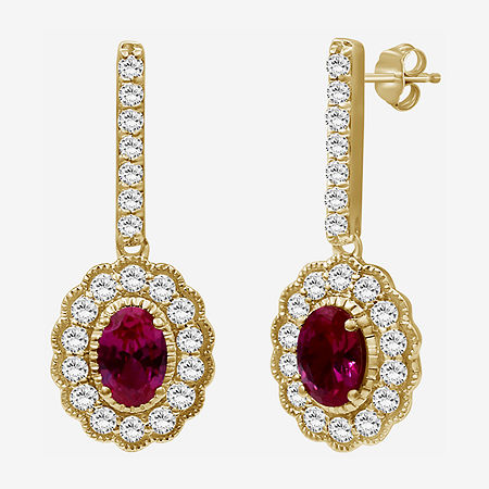 Click here for Womens Oval-cut Gemstone & 3/4 CT. T.W. Lab-Grown... prices