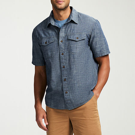 Click here for CAT Utility Mens Short Sleeve Regular Fit Button-D... prices