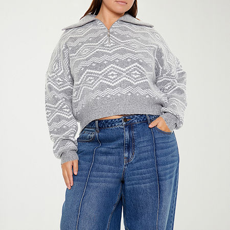 Click here for Forever 21 Grey Womens Long Sleeve Juniors Plus Qu... prices