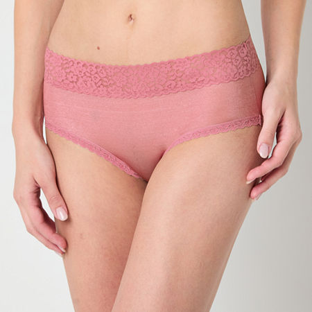 Click here for Ambrielle Everyday Hipster with Lace Trim Panty  X... prices