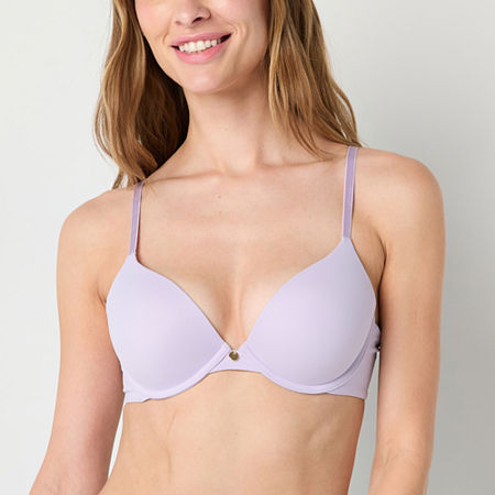 Click here for Ambrielle Plunge Push Up Bra  C  Purple prices